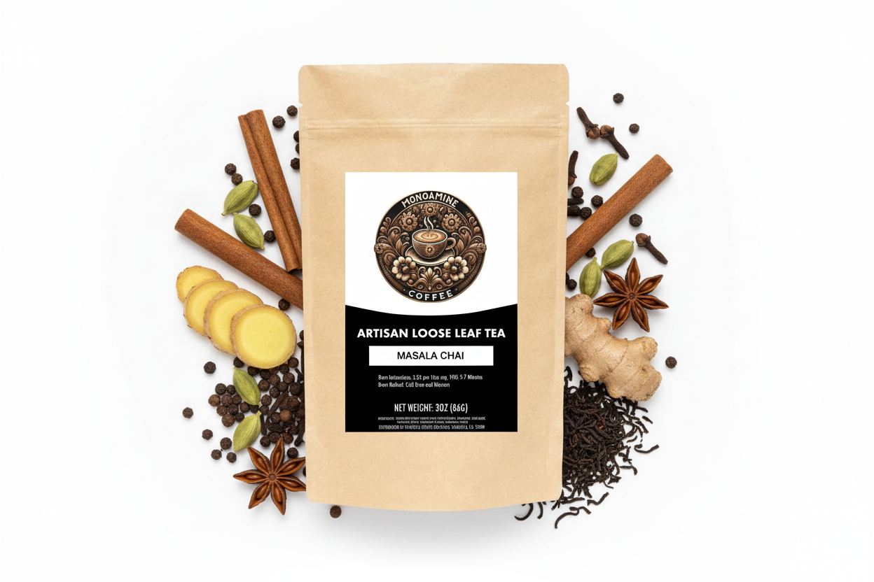 Authentic Indian Masala Chai - Bold & Spicy – Monoamine Coffee